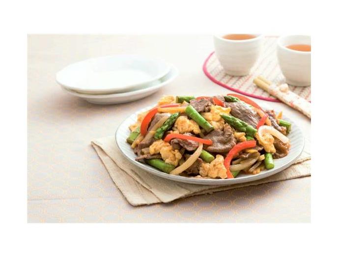 いずみ市民生協 7月1回（PC） 商品詳細 牛肉とアスパラのふんわり卵炒め